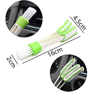 Nurkul 11 Pieces Auto Detailing Brush Set for Cleaning Interior, Exterior, Leather, Including 6 pcs Car Detailing Brushes, 3 pcs Wire Brush and 2 pcs Automotive Air Conditioner Brush