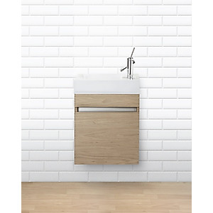 Cutler Kitchen and Bath Sangallo Space Saver Bathroom Vanity, 18 Inches