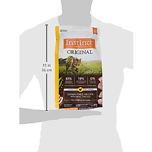 Instinct Original Grain Free Recipe with Real Chicken Natural Dry Cat Food, 5 lb. Bag