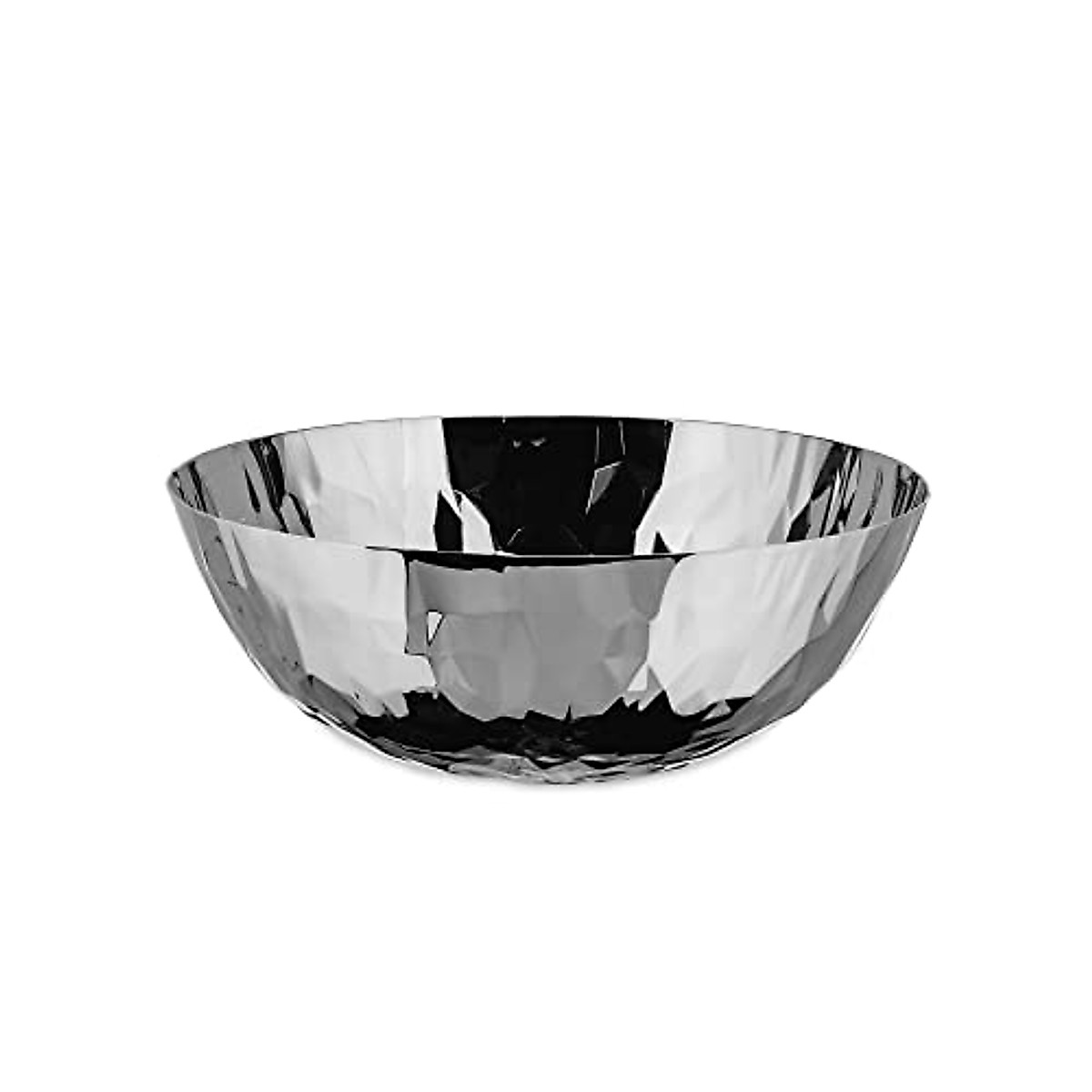 Alessi "Joy n11" Round Basket in 18/10 Stainless Steel Mirror Polished, Silver