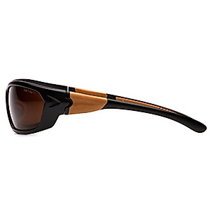 Carhartt Carbondale Safety Sunglasses with Sandstone Bronze Lens Black/tan