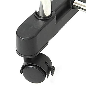 Thxbye Garment Rack, Clothes Rack Dual-bar Vertically-Stretching Stand Shoe Coat Storage Organizer Shelf in Entryway Office Shop Laundry Corner Space Saving