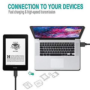 6FT Micro USB Cable,Fast Charger Compatible with Fire HD Tablet,X-Box One,PS4 Controller Charging Cord,Dual-Shock 4,Samsung/Camera/Stick.Android Wire for Kindle,Moto E/E5/E6,LG K8V Aristo 5/K40 Phone