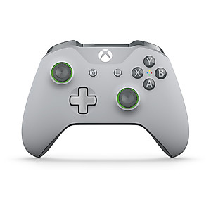 Microsoft Wireless Controller - Grey/Green - Xbox One