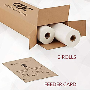GBC Thermal Laminating Film Roll, 2 Pack, NAP I, 1" Poly-In Core, 1.5 Mil Laminate Rolls, 27" x 500', School Lamination (3126061)