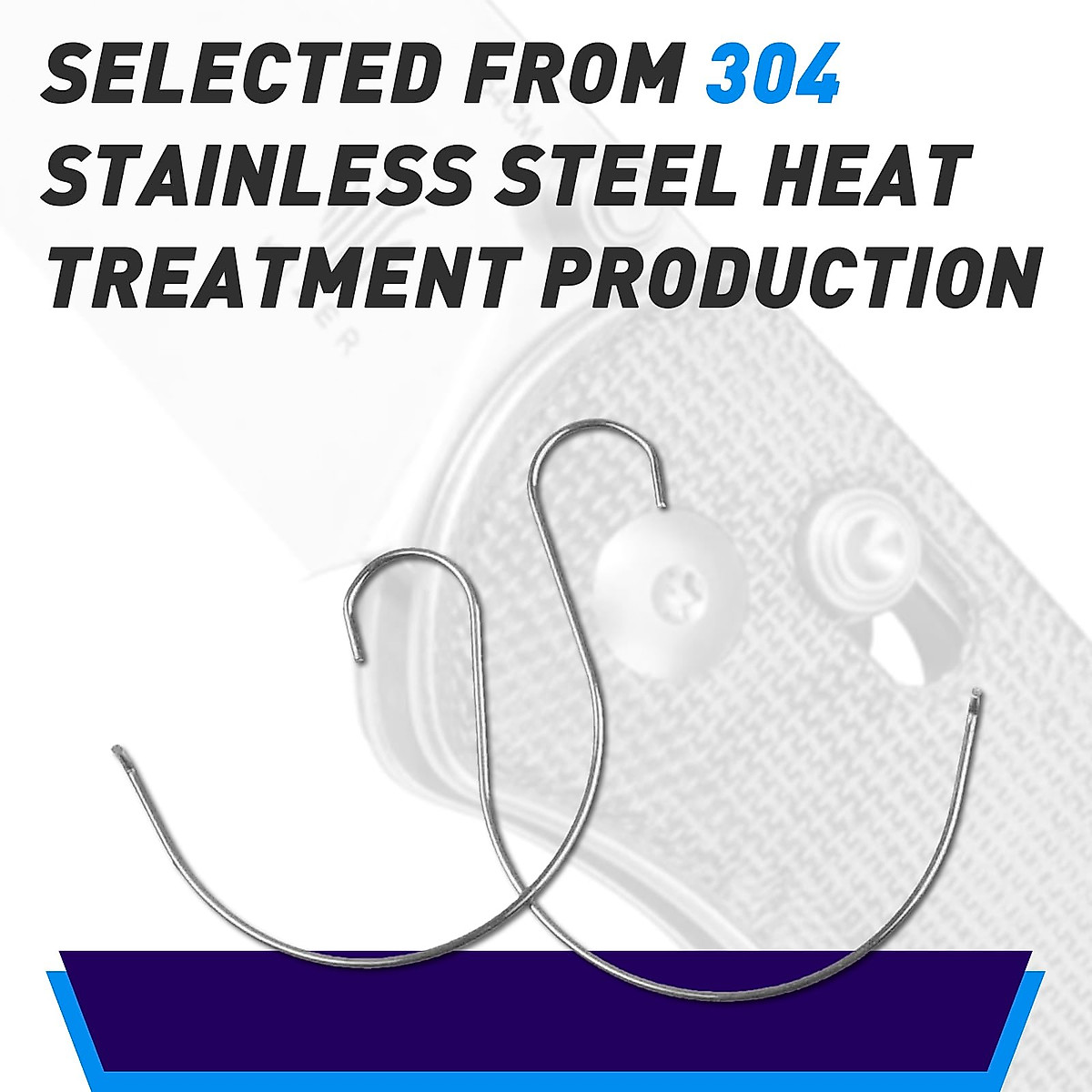 4 Pairs Omega Replacement Springs for Axis Lock Benchmade 940/535/ 555/556/ 557/707/ 533/ Hogue k390/ Griptillian Mini/Adamas