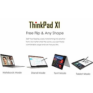 Lenovo ThinkPad X1 Yoga Gen 1 13.5" QHD 450Nits Touch 2-in-1 Laptop - Evo Core i7-1160G7-2X Thunderbolt4 - Backlit KB - Win11 Pro –W/Digital Pen & Mouse Pad (16GB RAM | 512GB SSD)
