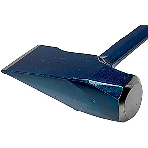 ESTWING Fireside Friend Axe - 14" Wood Splitting Maul with Forged Steel Construction & Shock Reduction Grip - E3-FF4, Blue