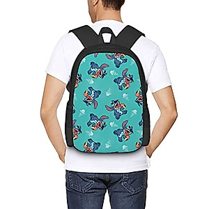 Cartoon Stitch Backpack Cute Bag For Women Men Large Capacity Tote Bag For Office Work Travel Outdoorss Laptop Backpack