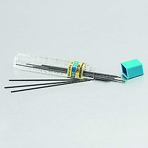 Pentel Super Hi-Polymer Lead Refill, 0.7mm Medium, 2B, 144 Pieces of Lead (50-2B),Gray