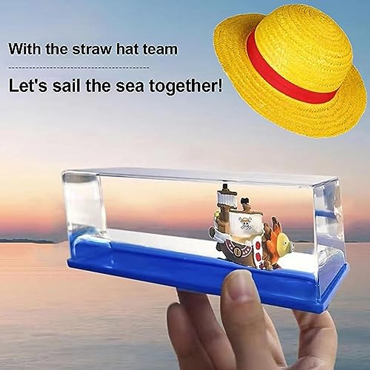 Ksgolif Cruise Ship Fluid Drift Bottle, Unsinkable Boat in a Box, Titanic Cruise Ship Model Liquid Wave Cruise Ship Decoration, Cruise Ship That No Longer Sinks Toy, for Car Display Cases & Gifts-E