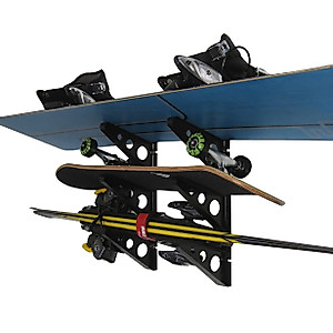 StoreYourBoard Ski Storage Rack, Horizontal Wall Rack