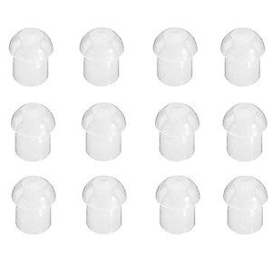 LEIMAXTE Radio Earbud for Acoustic Tube Earpiece Two Way Radio Headsets Acoustic Coil Tube Audio Kits Surveillance Headphone Eartips【12 Pack】