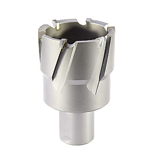 MAXTOOL 1" x1-3/8 TCT Annular Cutters & Pin Carbide Tip Slugger 25mmx35mm Magnetic Core Drills Slug Cutter 1-3/8" Deep Weldon Shank; ANW00S35R100