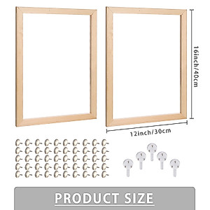 Caydo 2 Pack Canvas Stretcher Bars Kit, 12x16 Inch Removable Canvas Wooden Frames for Prints, Oil Paintings, Paint by Numbers & Poster