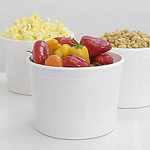 1/2 Gallon (64 oz) Food Storage Containers with Lids - Freezer and Microwave Safe Storage Containers, Round Plastic Containers with Lid, BPA Free, 25 Pack