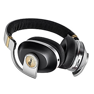 Blue Satellite Premium Wireless Noise-Cancelling Headphones with Audiophile Amp (Black)
