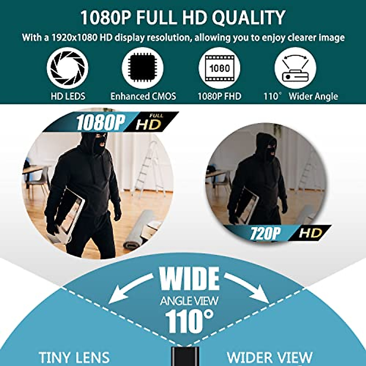 Mini Spy Camera Hidden Camera Charger, 1080p FHD Nanny Cam, Small Camera, Hidden Cameras, Loop Recording, Motion Detection, Wide Angle, Easy to Use, 32G SD Card Included (Black)