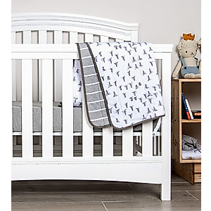 BURT'S BEES BABY - Reversible Blanket, Nursery, Stroller & Tummy-Time Organic Jersey Cotton Quilted Infant & Toddler 30"x40" (Pack of 1)
