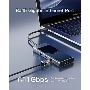 Inateck USB 3.2 Gen 2 Speed, USB C Hub with 8 Ports, HB2023