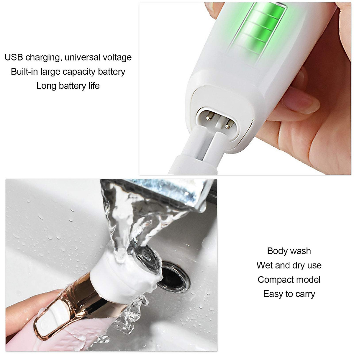 Female Epilator, Multifunctional Electric Usb Rechargeable Female, Painless 5-In-1 Epilator, Suitable For Whole Body Shaving Ladies And Men