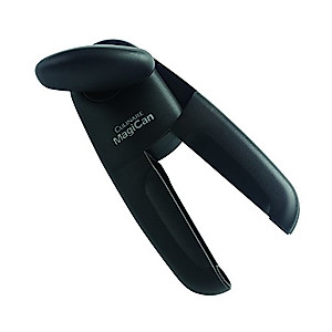 Culinare C10001 MagiCan Tin Opener, Graphite, Plastic/Stainless Steel, Manual Can Opener, Comfortable Handle for Safety and Ease
