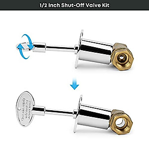 Stanbroil Natural Gas Fire Pit Burner Ring Installation Kit, Black Steel, 12-inch