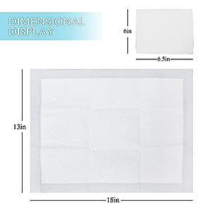 Baby Disposable Changing Pad, 50 Pack Soft Non-Woven Fabric Breathable Waterproof Underpads, Portable Leak-Proof Mattress Protector, Incontinence Bed Pads