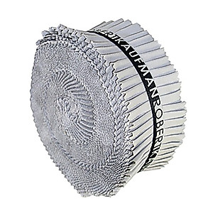 Robert Kaufman 2-1/2" Strips Roll Up Kona Solids Ash Colorway 40 Piece