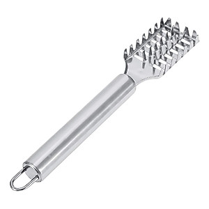 Fish Scale Remover Fish cleaner, Stainless Steel Handle Fish Scraping Scale Shaver Fish Tool Fishing Scales Machine Kitchen Fish Tool for Indoor and Outdoor