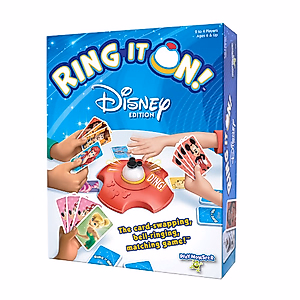 Disney Ring It On! -- The Card-swapping, Bell-Ringing, Matching Game! -- Ages 6+ -- 2-4 Players