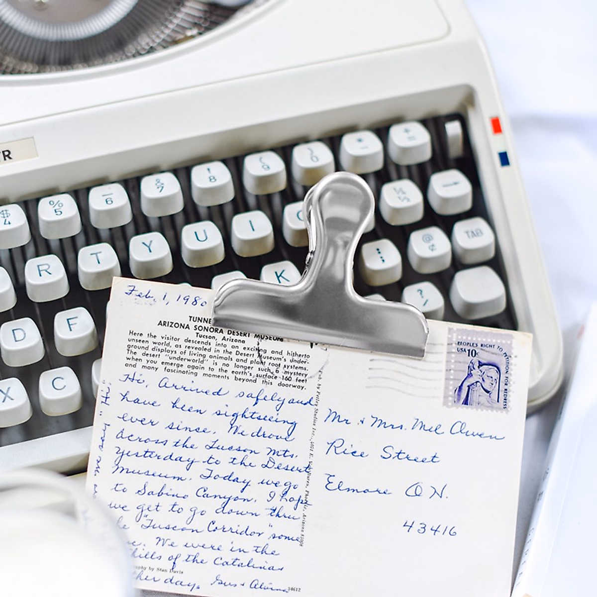 10 Pack Stainless Steel Chip Bag Clips, 3 inch and 4 inch Width, Danzix Durable Paper Seal Grip for Coffee Food Bread Bags, Kitchen Home Usage, 6 Small and 4 Large - Sliver