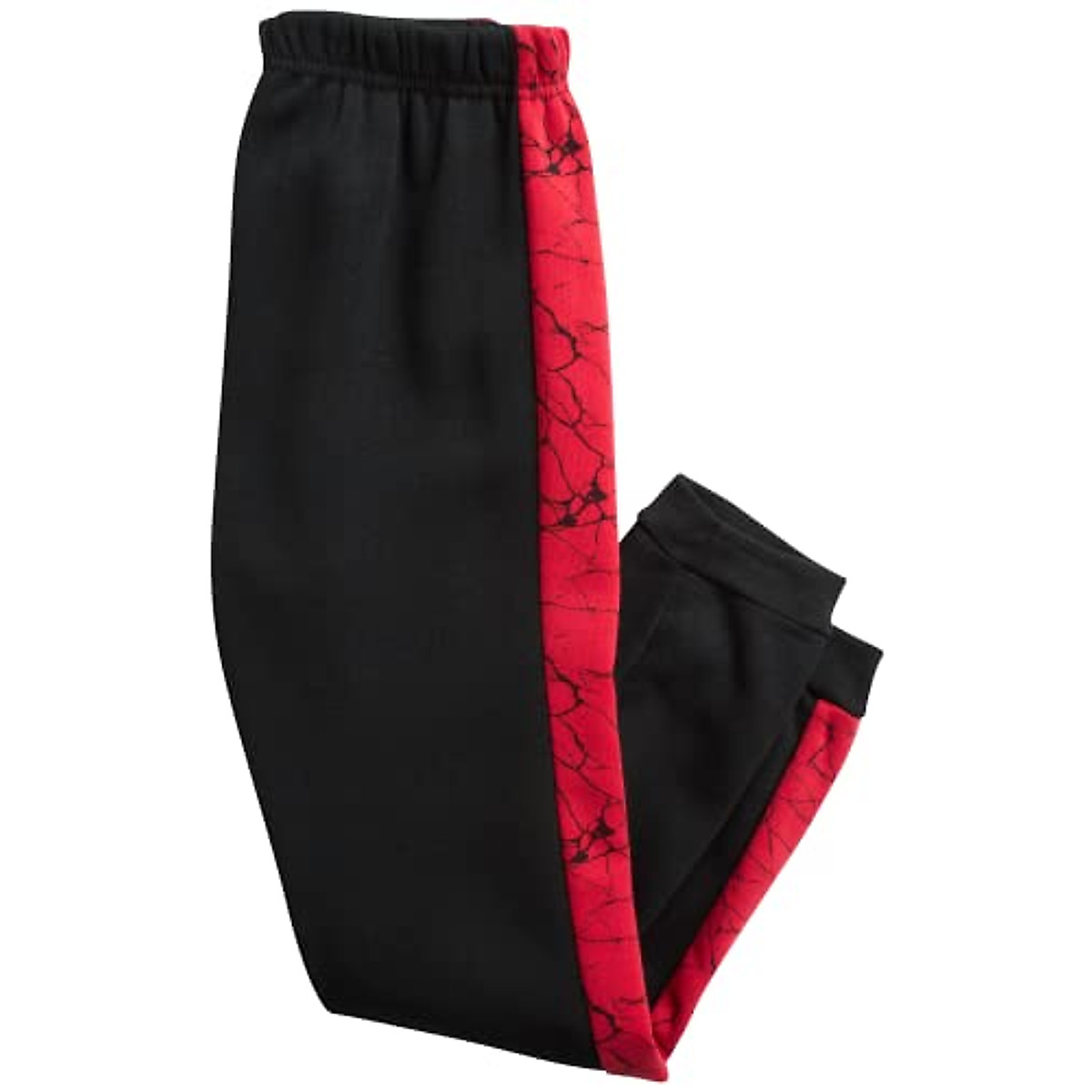 Quad Seven Boys' Active Sweatsuit Set - Heavyweight Sherpa Lined Sweatshirt and Jogger Sweatpants - Kids' Gym Clothing (8-18), Size 4, Red Savage