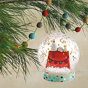 Hallmark Peanuts Snoopy Build-Your-Own Crayola Snow Globe Christmas Ornament Kit