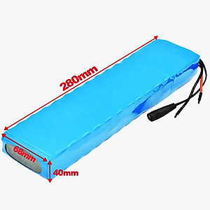 TGHY 36V E-Bike Lithium-Ion Battery 6000mAh Lithium Battery Pack 36V 6Ah Li-ion Scooter Battery Pack for Electric Bike Bicycle Scooter 250W 300W 350W Motor with Charger,6000mah