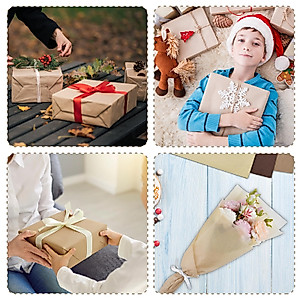 PLULON 90 Sheets Brown Tissue Paper Bulks, Gift Wrap Tissue Paper Sheets for Packaging Birthday Gift Wrapping Paper Birthday Wedding Construction Party Decorations