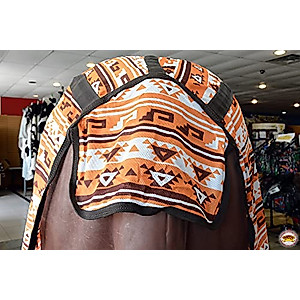 HILASON 78 Inches Horse Fly Sheet Ultra Violet Rays Protect Mesh Bug Mosquito Summer Spring Detachable Neck | Fly Sheet | Horse Turnout Sheet | Fly Sheet for Horses | Bug and Mosquito Protection | Fly