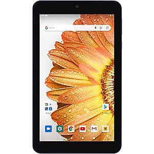 Venturer 7 Inch Voyager 16GB Storage 2GB RAM Bluetooth WiFi Dual Cameras Android 10 Tablet (Renewed)