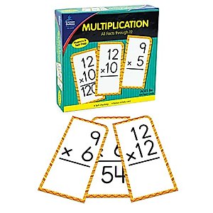 Carson Dellosa Multiplication Flash Cards for Kids Ages 8+, Times Table Flash Cards for Grade 3, Grade 4 and Grade 5, Multiplication Flash Cards with Answers