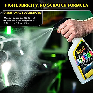 Meguiar's Ultimate Waterless Wash & Wax - Scratch-Free Waterless Car Wash That Makes Car Detailing Quick and Easy - 26 Oz