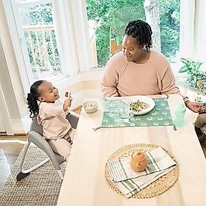 Ingenuity Full Course 6-in-1 High Chair - Baby to 5 Years Old, 6 Convertible Modes, 2 Dishwasher Safe Trays - Milly