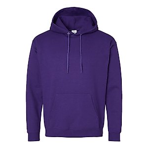 Hanes Mens Ecosmart Hooded Sweatshirt, S, Athletic Purple