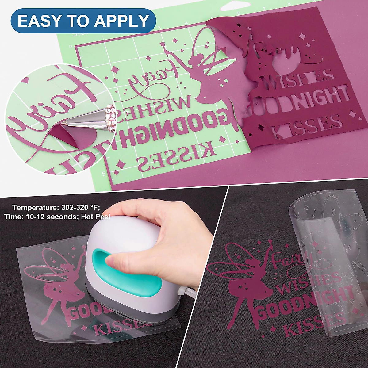 VINYL FROG Maroon Heat Transfer Vinyl Rolls, 12" x25ft Maroon Iron on Vinyl for Craft Cutter, Maroon HTV Vinyl Roll for All Cutter Machine, Easy to Cut & Weed for Heat Press Design