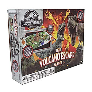 Spin Master Games Cardinal Industries 6044456 Jurassic World Volcano Escape Game, Multicolor
