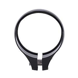 Bolt Clamp Aluminum Alloy Quick Release Seat Post Locking Clamps for 27.2mm(Black)