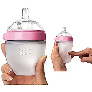 Comotomo Natural Feel Bundle - 2 Items (Pink, 5oz + 8oz)