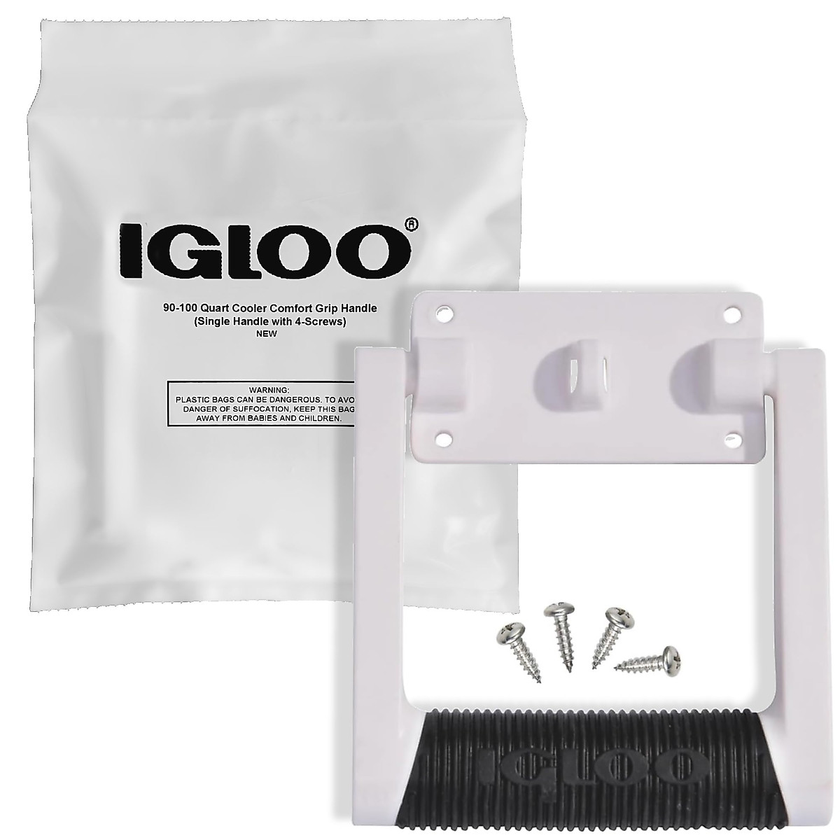 Igloo Premium Comfort Rubber Grip Swing-Up Handle, 90-100 Qt Coolers (1 Handle)