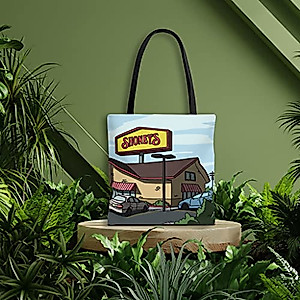 Sho-neys Aesthetic Tote Bag for Women and Men Beach Bag Shopping Bags School Shoulder Bag Reusable Grocery Bags