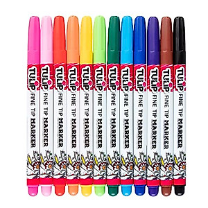 Tulip Fashion Markers 26662 Mkr 12Pk Fine Writers, As Detailed