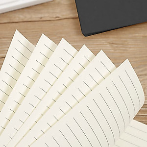 Ykimok Soft Black Cover Spiral Notebook, Notebooks College Ruled, Wirebound Memo Notepads Diary Notebook Planner with Unlined Paper, 100 Pages, 50 Sheets, 7.48 x 5.11 Inch